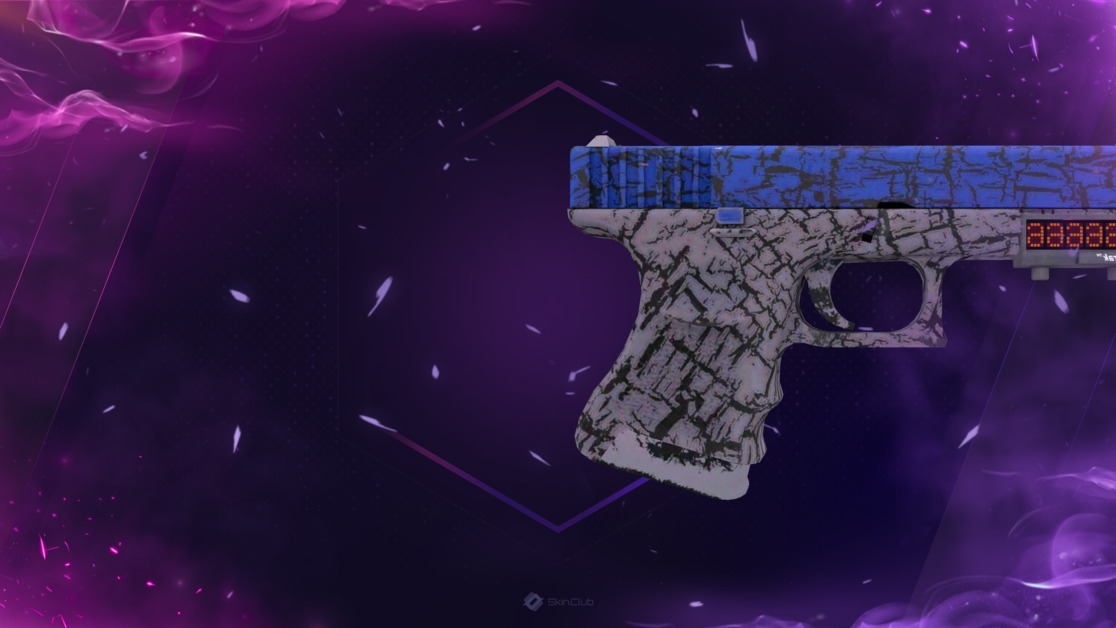 Glock-18 | Blue Fissure | Minimal Wear | StatTrak