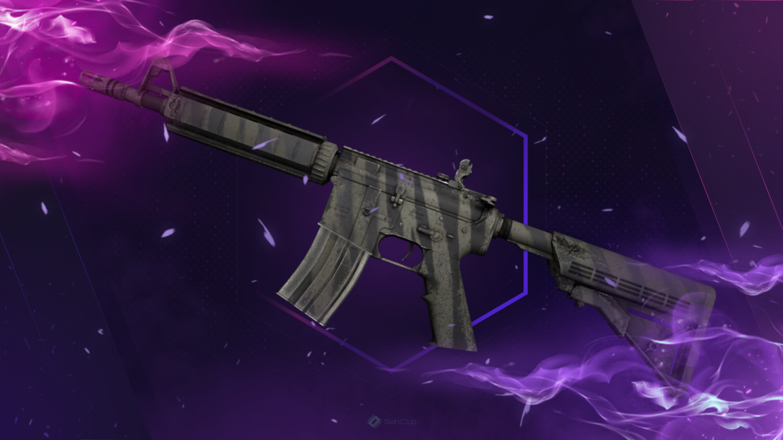 M4A4 | Faded Zebra | Minimal Wear