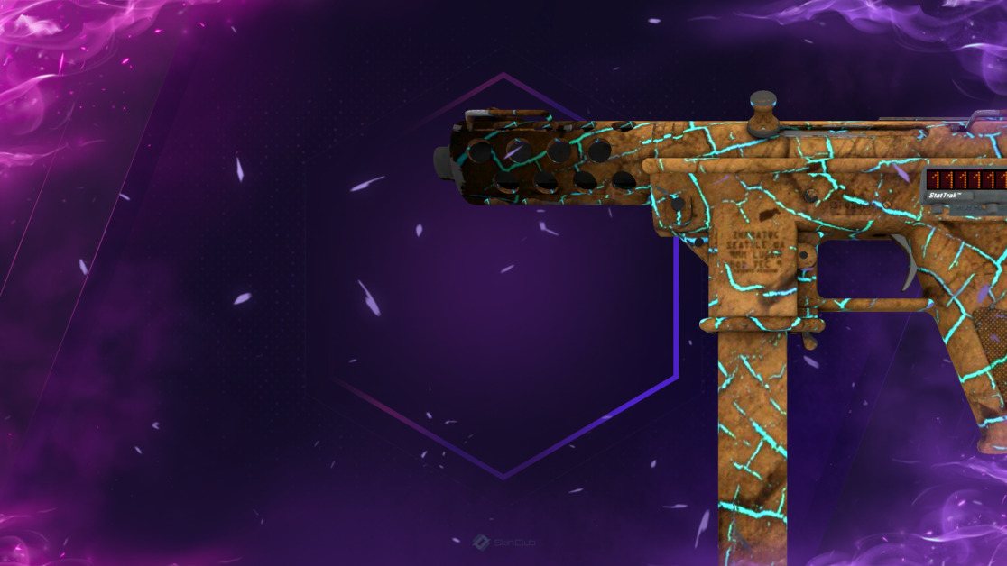 Tec-9 | Cracked Opal | Well-Worn | StatTrak