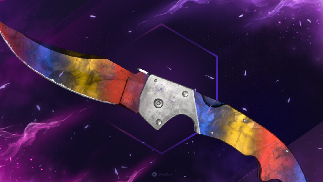 Falchion Knife | Marble Fade | Minimal Wear