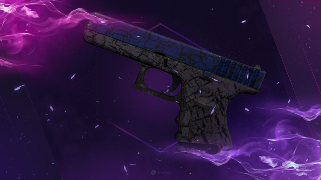 Glock-18 | Blue Fissure | Battle-Scarred