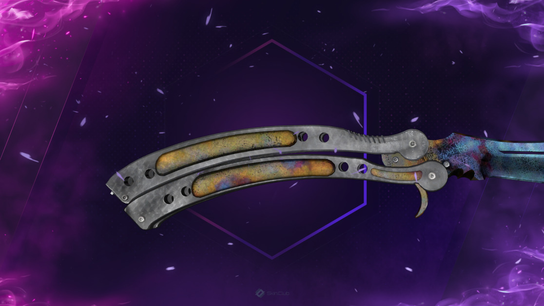 Butterfly Knife | Case Hardened | Battle-Scarred