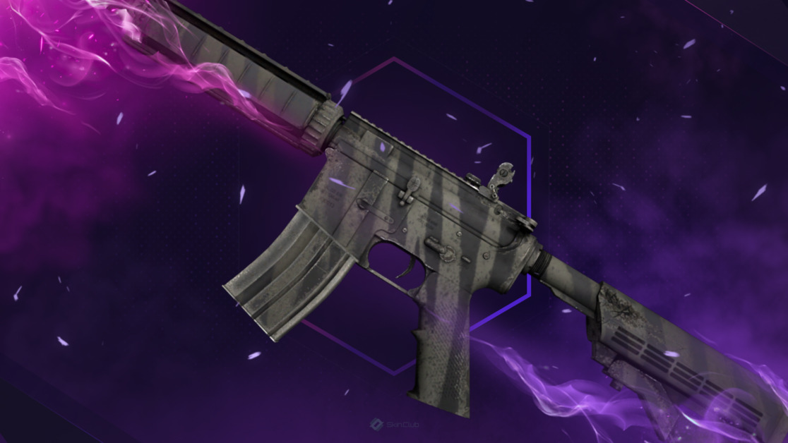 M4A4 | Faded Zebra | Minimal Wear