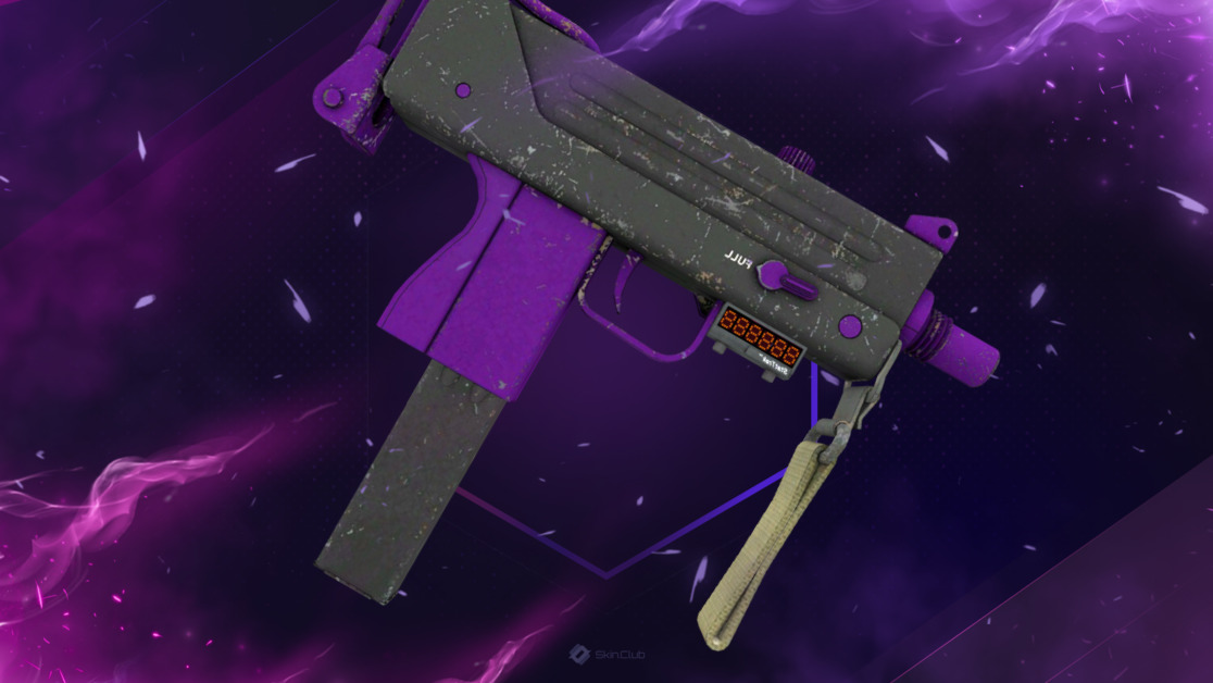 MAC-10 | Ultraviolet | Well-Worn | StatTrak