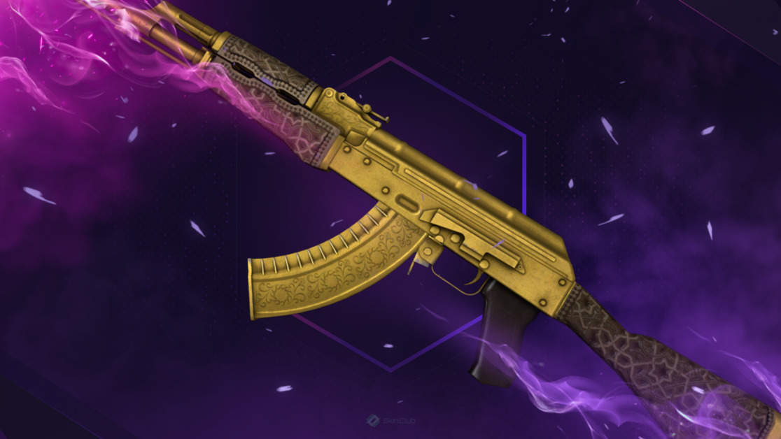 AK-47 | Gold Arabesque | Battle-Scarred