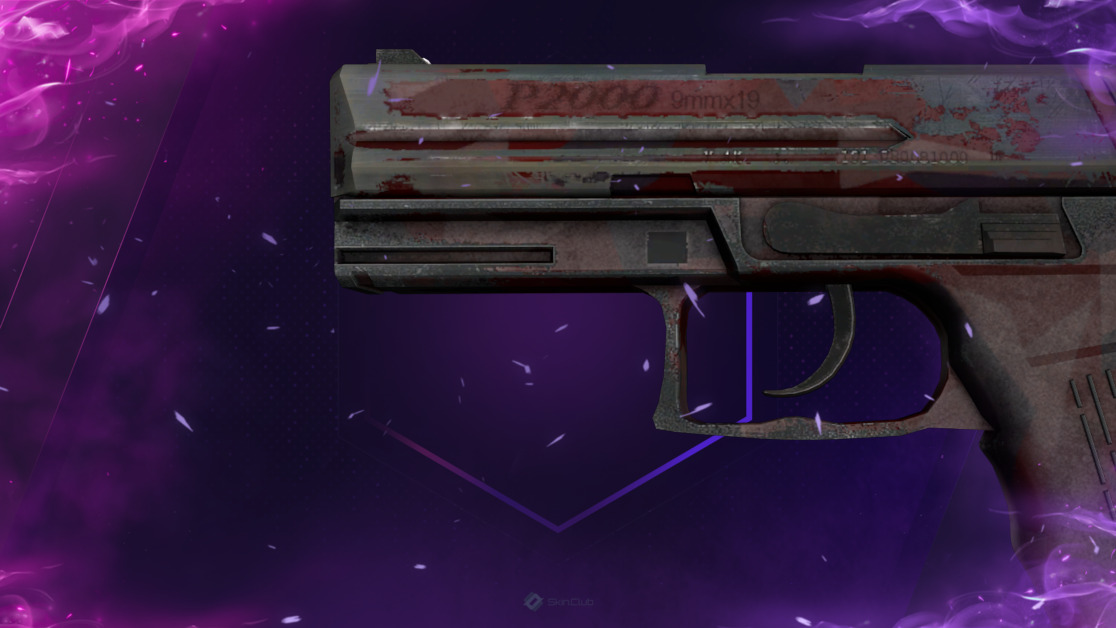 P2000 | Red FragCam | Battle-Scarred