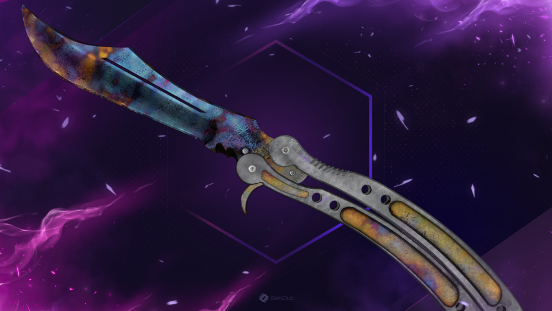 Butterfly Knife | Case Hardened | Battle-Scarred
