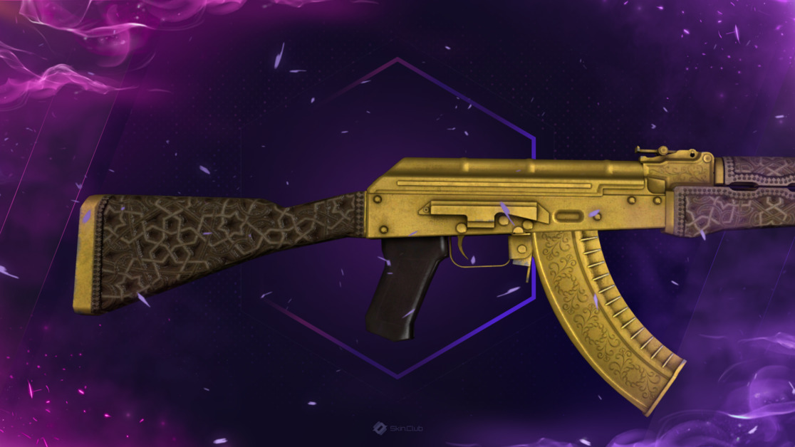 AK-47 | Gold Arabesque | Battle-Scarred