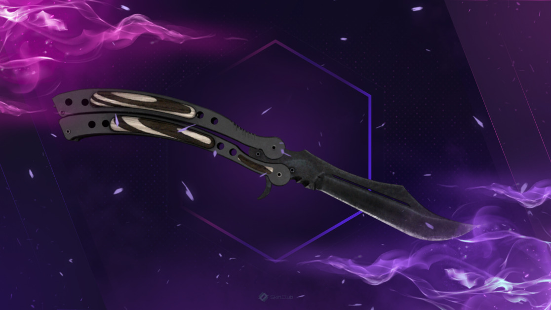 Butterfly Knife | Black Laminate | Field-Tested