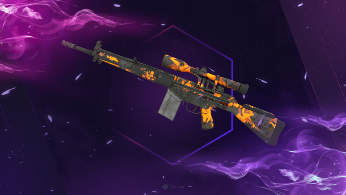 G3SG1 | Orange Crash | Well-Worn | StatTrak
