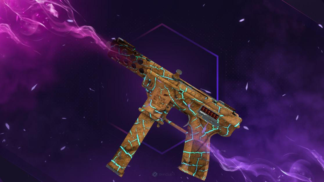 Tec-9 | Cracked Opal | Well-Worn | StatTrak