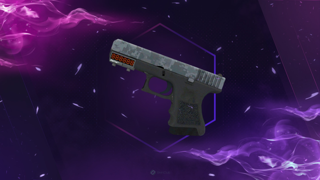 Glock-18 | Steel Disruption | Minimal Wear | StatTrak