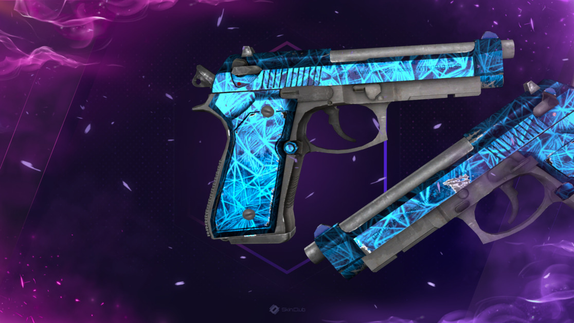 Dual Berettas | Cobalt Quartz | Field-Tested
