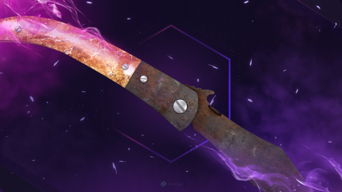 Navaja Knife | Rust Coat | Battle-Scarred