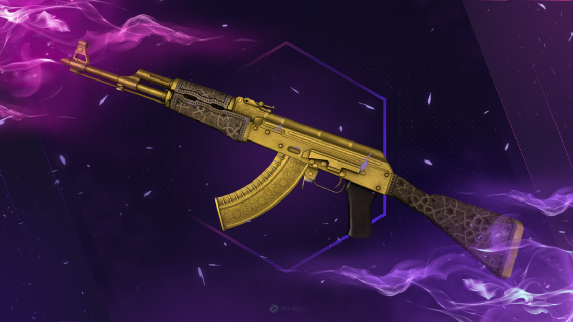 AK-47 | Gold Arabesque | Battle-Scarred
