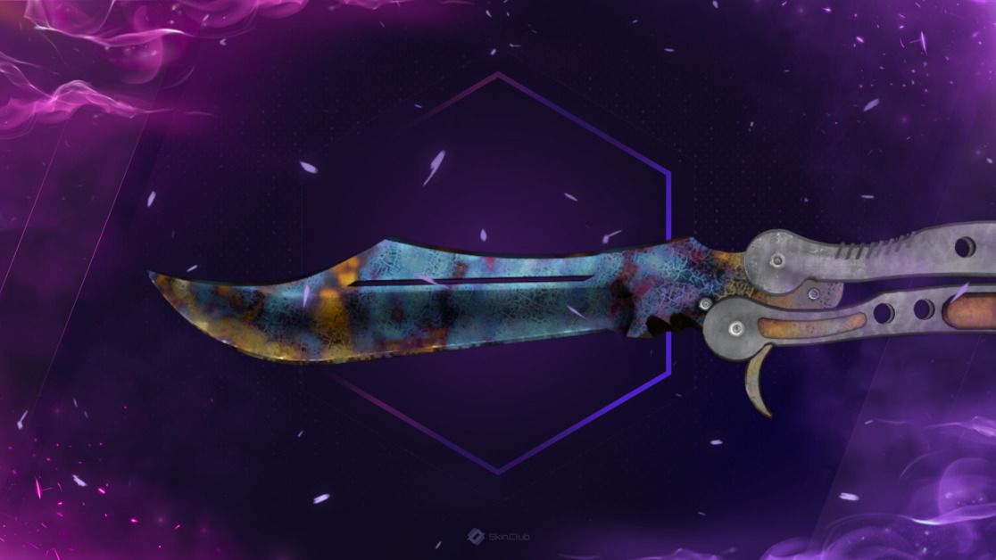 Butterfly Knife | Case Hardened | Battle-Scarred